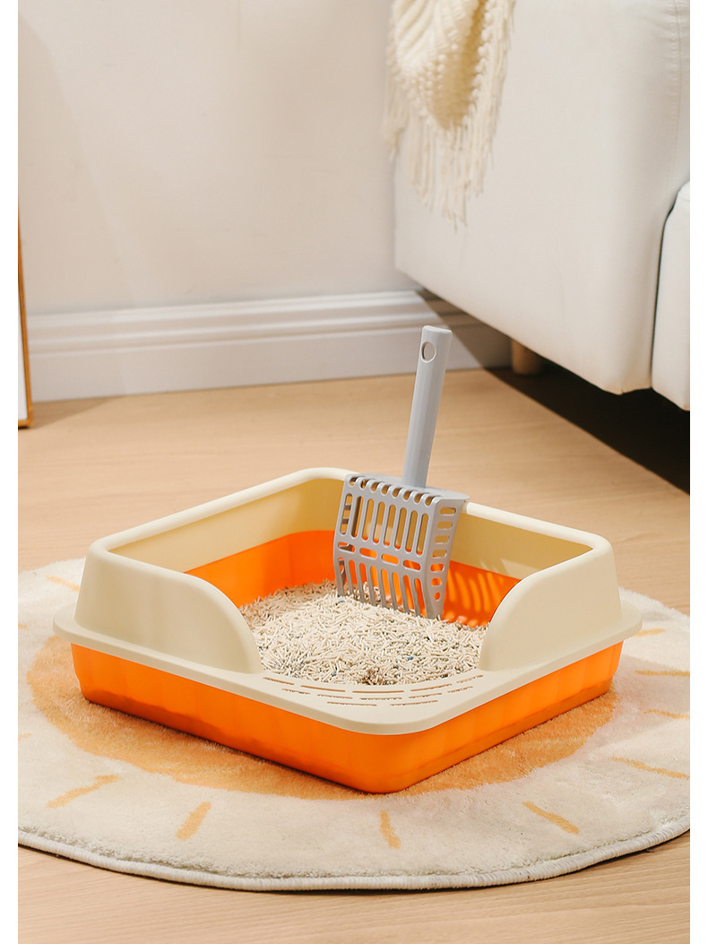 Jual Corner Cat Litter Box + Sekop - Bak Tempat Pasir Kucing/Kitten ...