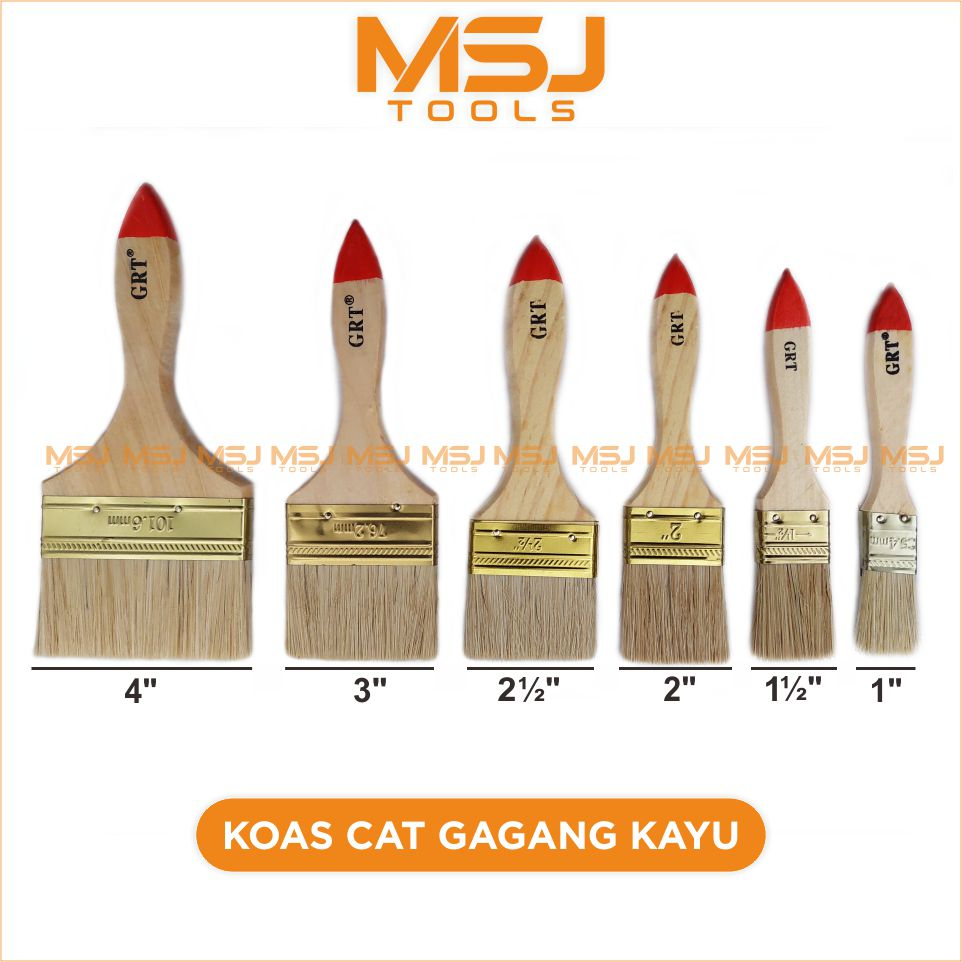 Jual Kuas Koas Cat murah Serbaguna Ukuran 1inch l 1.5 inch l 2inch l 2. ...
