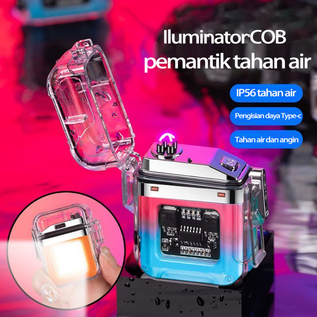 Jual Mini LED Light Torch Senter & Lighter Tahan Air Lebih Ringan ...