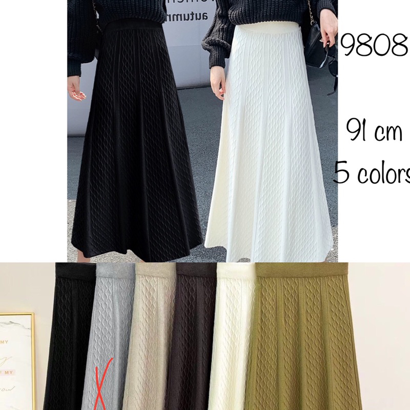 Jual Rok Rajut Panjang, Import, Premium, Panjang 91 cm, Bahan Halus ...