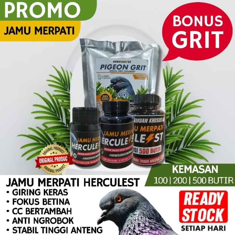 Jual Jamu Merpati HERCULEST isi 100 Butir Jamu Merpati Terlaris ...