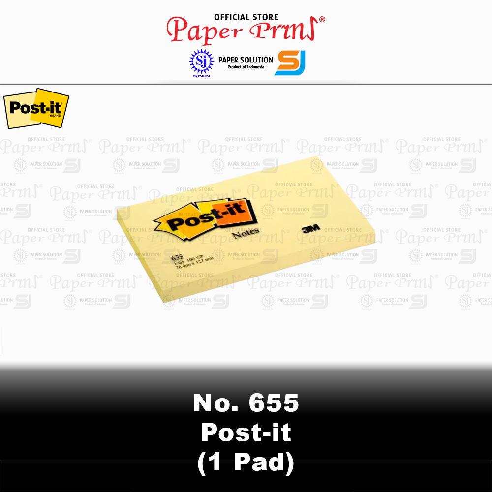 Jual Memo Sticky Note Post it 3M No. 655 - 1 Pad | Shopee Indonesia