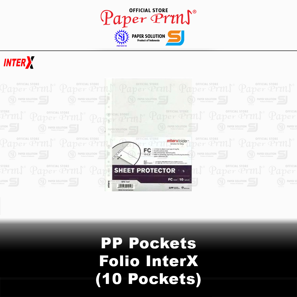 Jual PP Pocket Plastik Sheet Protector Folio InterX | Shopee Indonesia