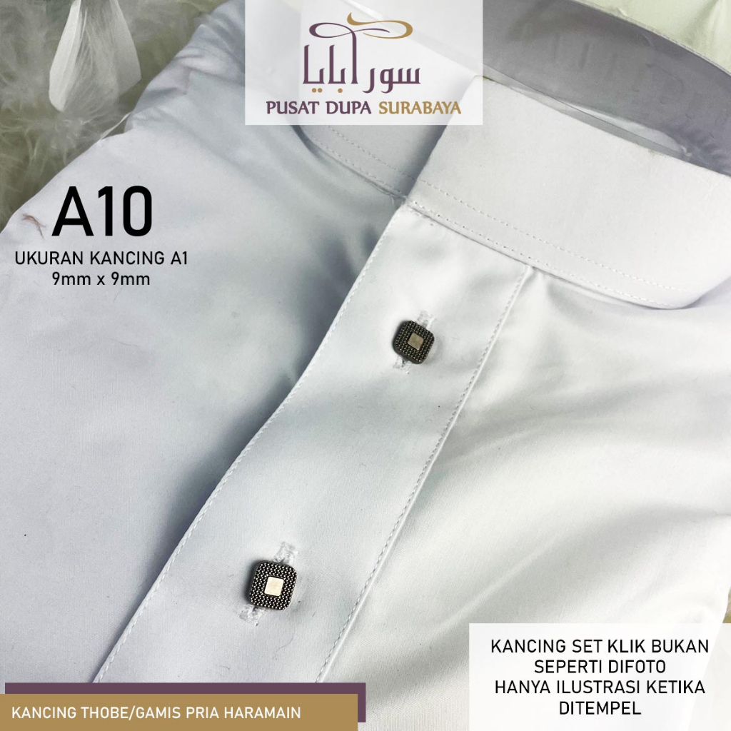 Jual Kancing Cetek Snap Jepret Set Anti Karat untuk Baju Thobe/Gamis ...