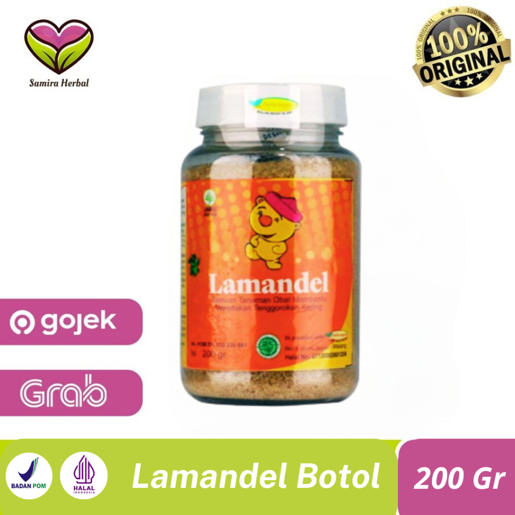 Jual Lamandel botol 200gr asli original obat amandel lamandel asli ...