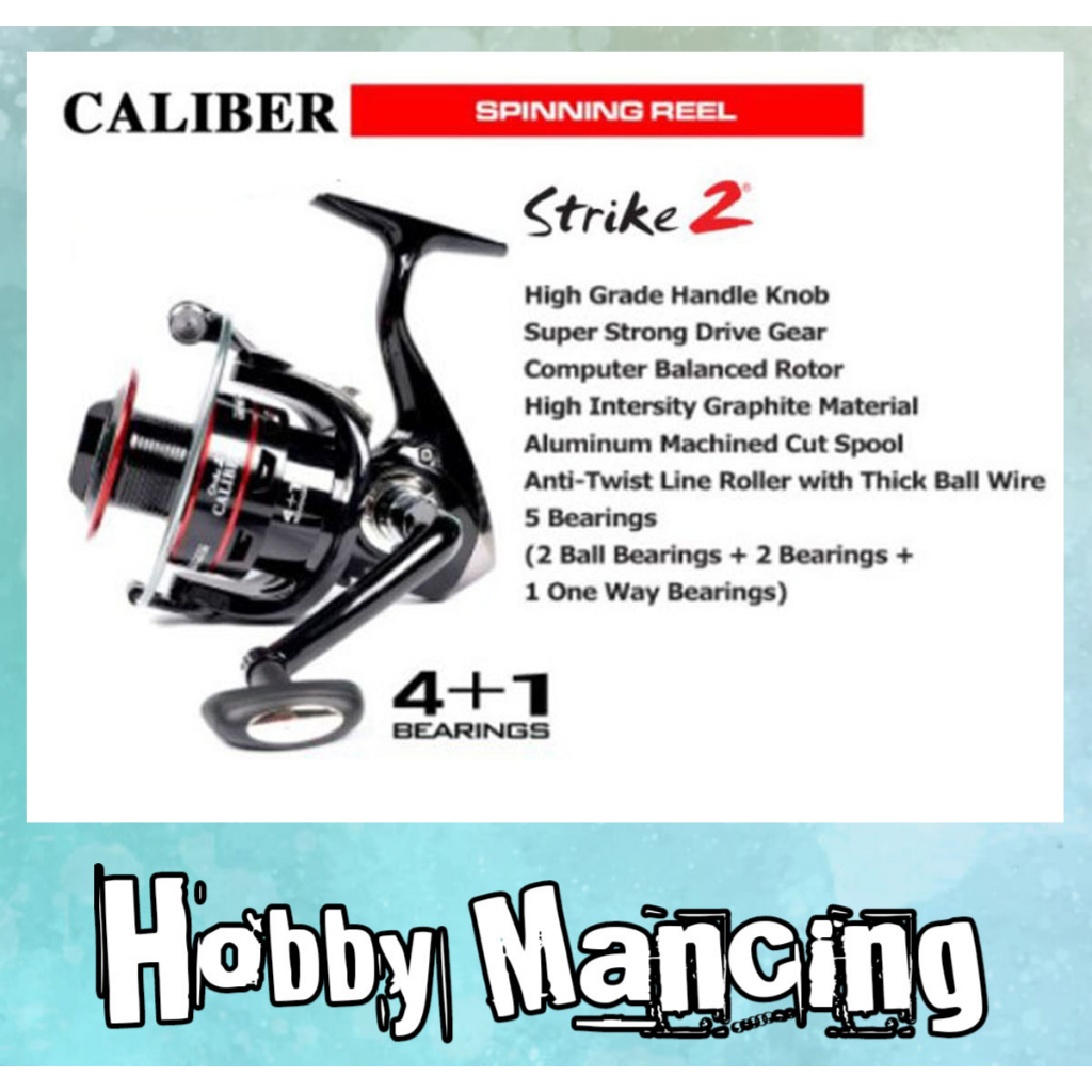 Jual Reel Spinning Strike 2 Caliber | Shopee Indonesia