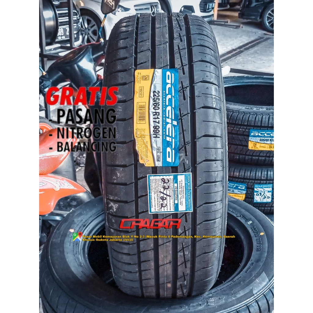 Jual ACCELERA IOTA ST68 RING 17 BAN TUBLES 225 60 R17 - ban mobil ...