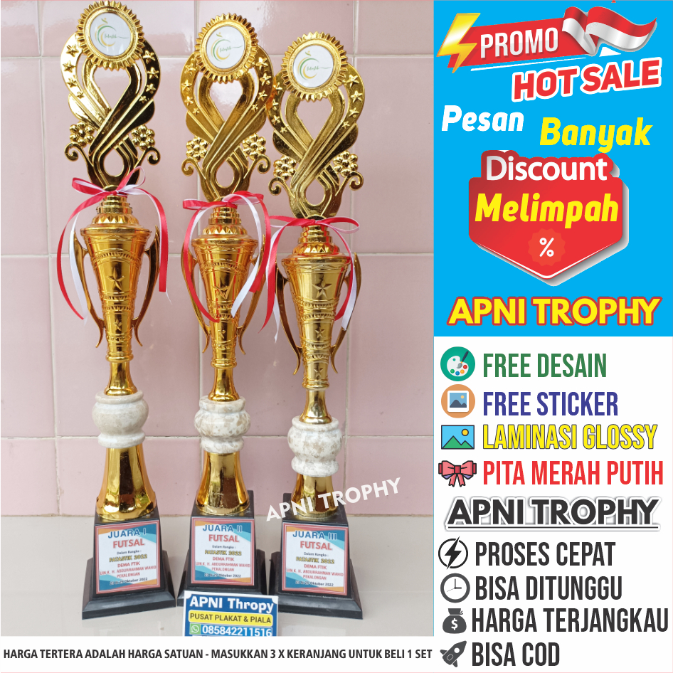 Jual Piala Marmer Tinggi Juara 1 2 3 Trophy Lomba HUT RI Agustusan Free ...