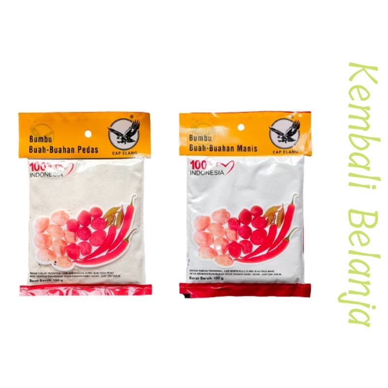 Jual Bumbu Buah-Buahan Cap Elang 100 Gram/ Bumbu Buah Pedas/ Bumbu Buah ...