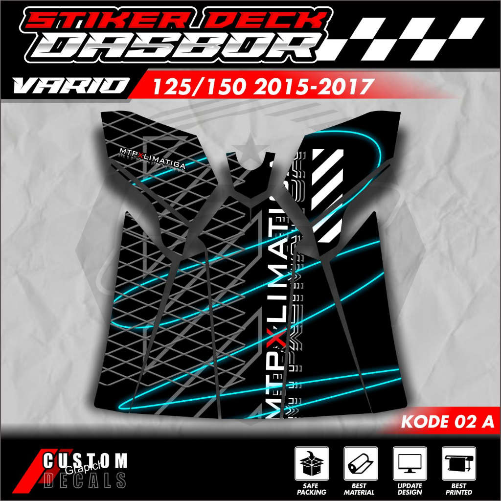 Jual (COD) Striping Vario Pelindung Dashboard Tankpad deckpad Vario 125 ...