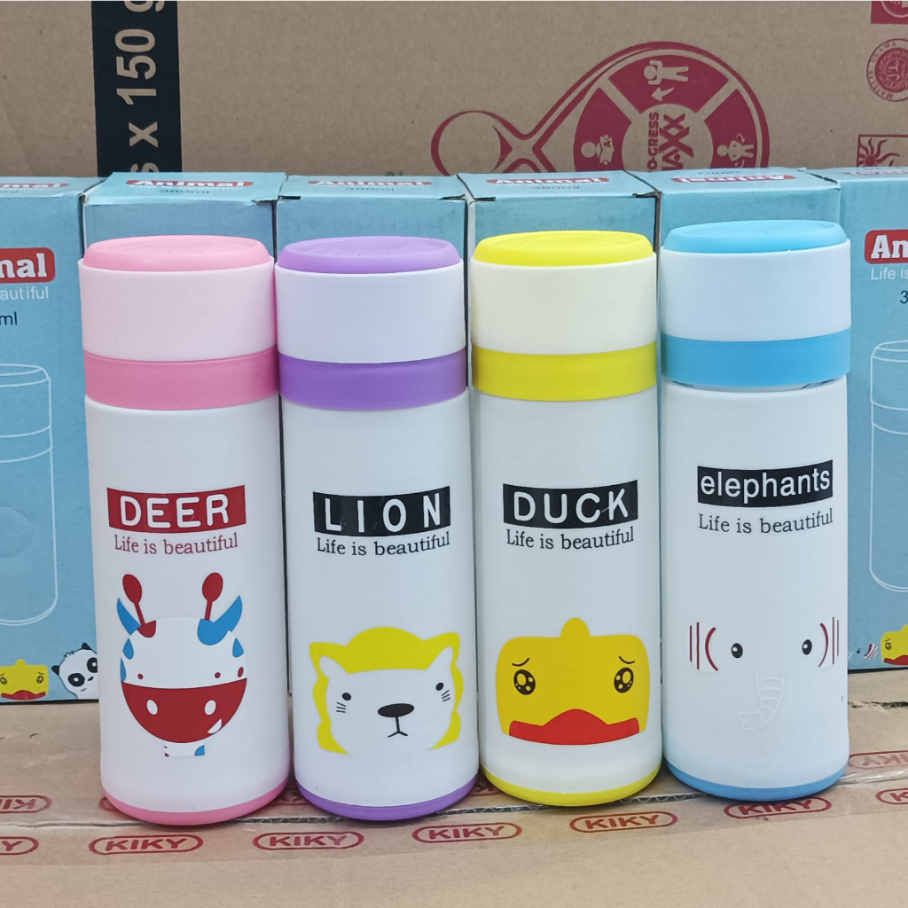 Jual botol minum animal karakter lucu botol kartun botol kaca botol ...