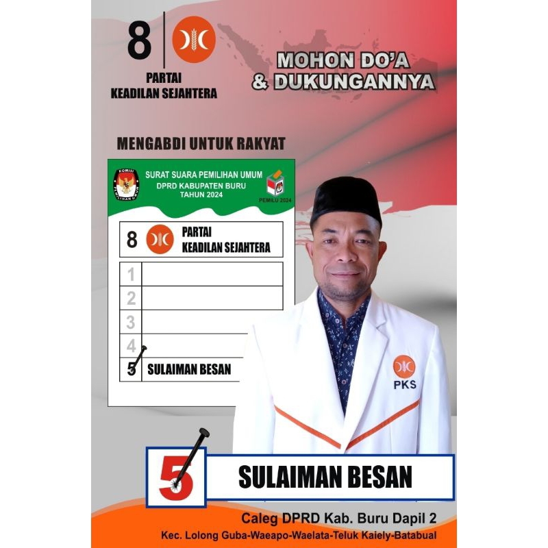 Jual 1000 PCS CETAK STICKER CALEG/ PARTAI UKURAN 9X5,5CM MURAH BANDUNG ...