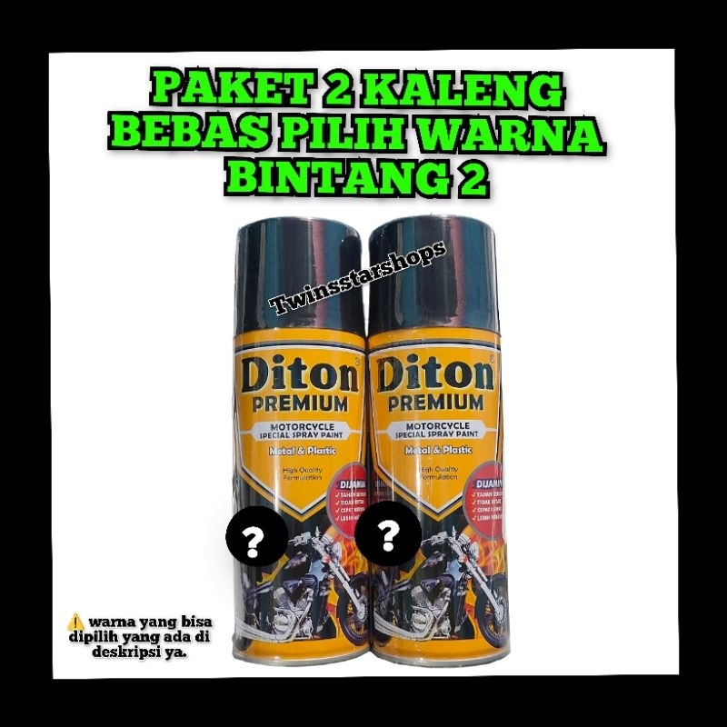 Jual Pilok Cat Diton Premium Paket Lengkap 2 Kaleng Bebas Pilih Warna ...