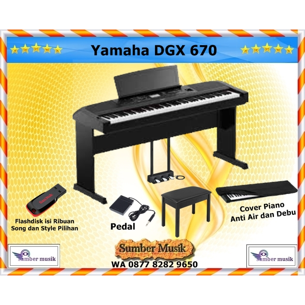 Jual Yamaha DGX 670/ DGX670 Garansi resmi | Shopee Indonesia