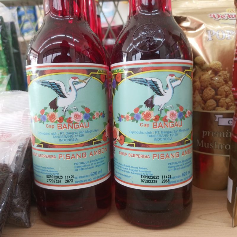 Jual Sirup Pisang Ambon Cap Bangau 620 Ml | Shopee Indonesia