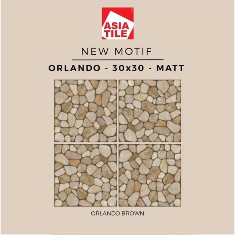 Jual KERAMIK ASIA TILE ORLANDO MATT ukuran 30x30 isi 11 keping original ...