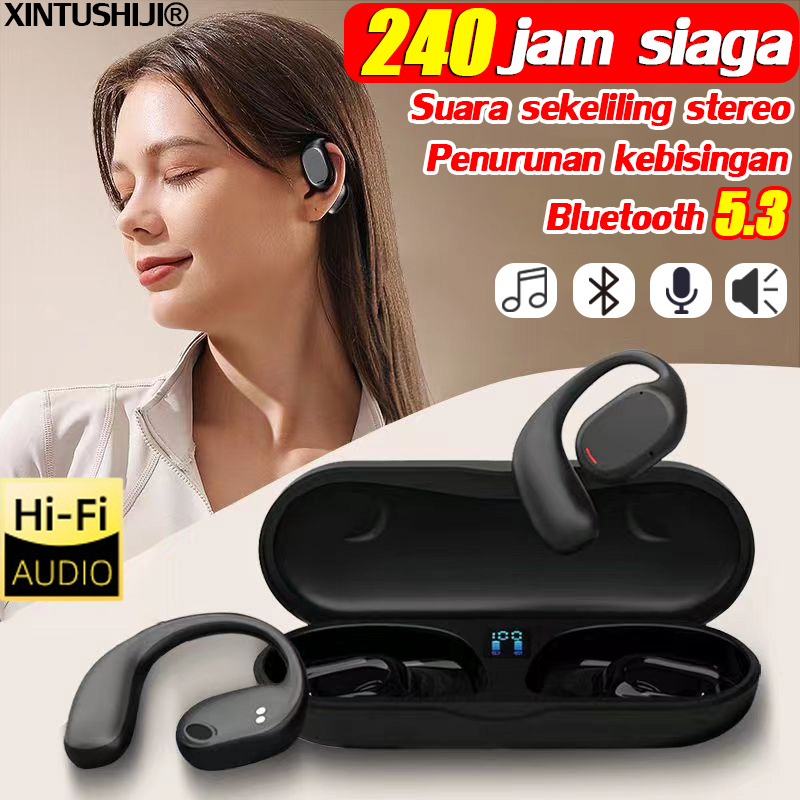 Jual Penggunaan 240 jam OWS headset bluetooth full bass 5500mAh ...