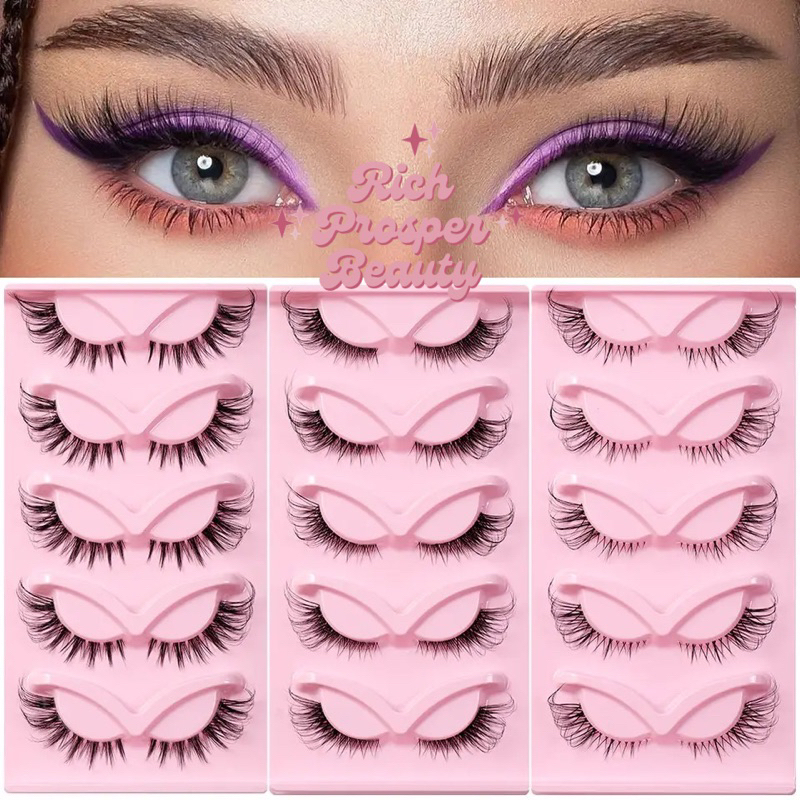 Jual 4-5PASANG WINGED CAT EYE LASHES LATINA MAKEUP - Russian Strip ...