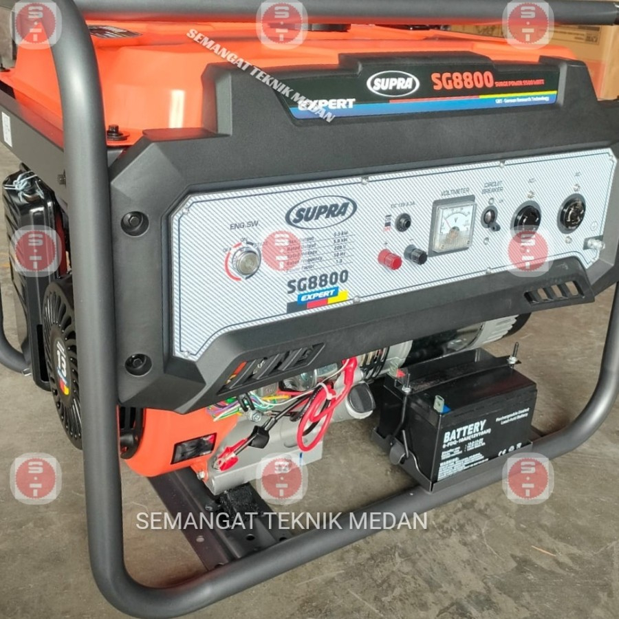 Jual SG8800 GENSET GENERATOR LISTRIK BENSIN STARTER 5000 W SUPRA SG ...
