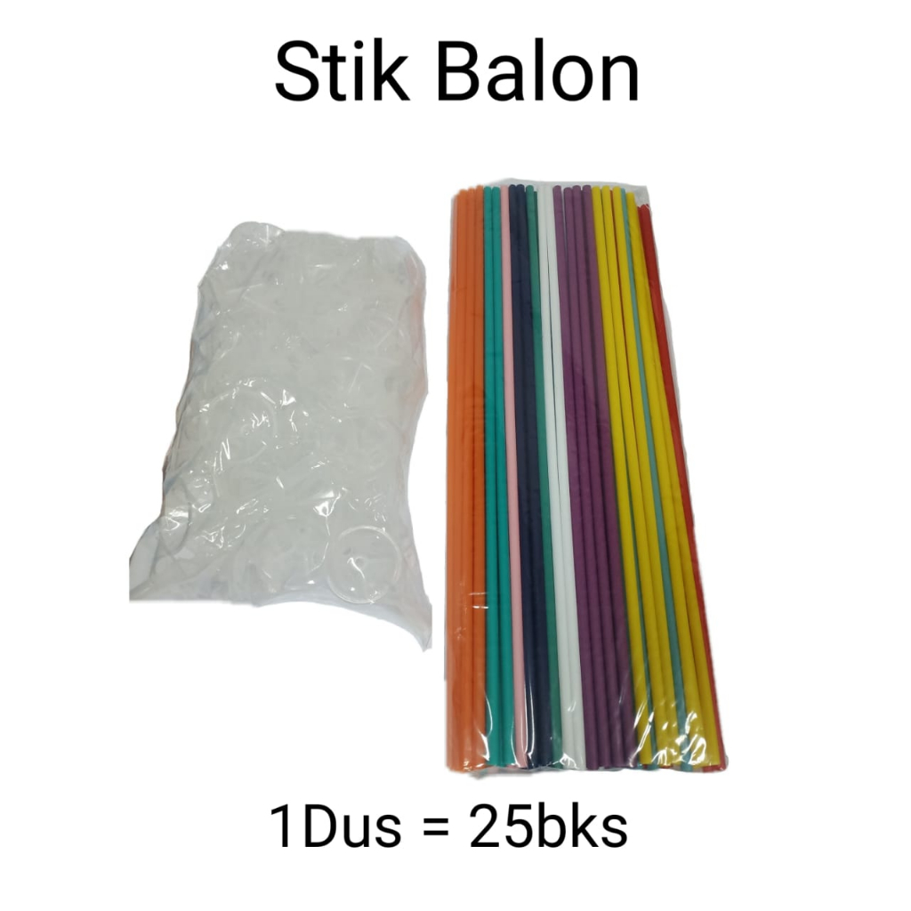 Jual STIK BALON + CUP / TANGKAI BALON WARNA RANDOM / GAGANG BALON ( 33 ...