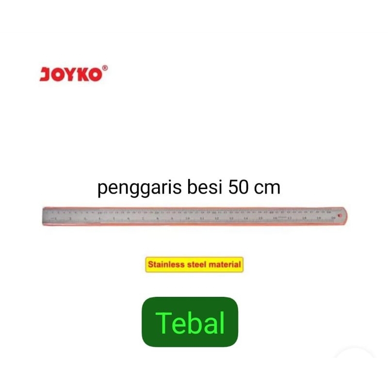 Jual penggaris besi joyco tebal 50 cm # LGK | Shopee Indonesia