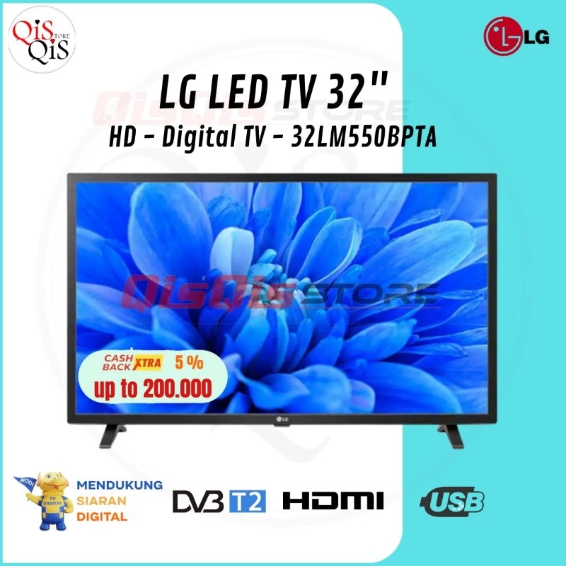 Jual LG LED TV 32 Inch - Digital TV - 32LM550 / 32LM550BPTA - Garansi Resmi | Shopee Indonesia