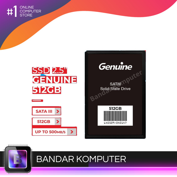 Jual SSD Genuine 512GB Sata III 2.5" - Garansi 3 Tahun | Shopee Indonesia