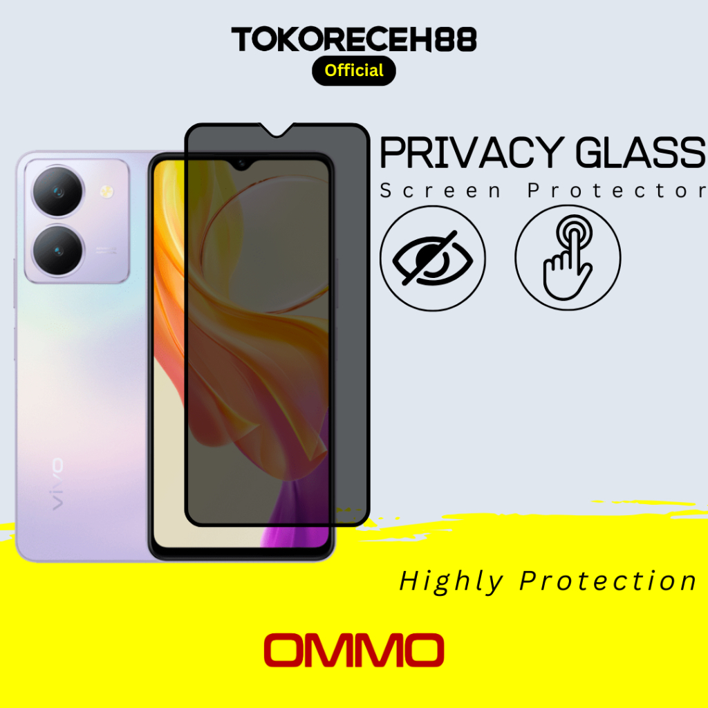 Jual Tempered Glass Anti Spy Vivo Y12S Y18 Y28 Y100 Y03T Y27s V29E Y27 Y27 5G Y02T Y36 5G Y36 ...