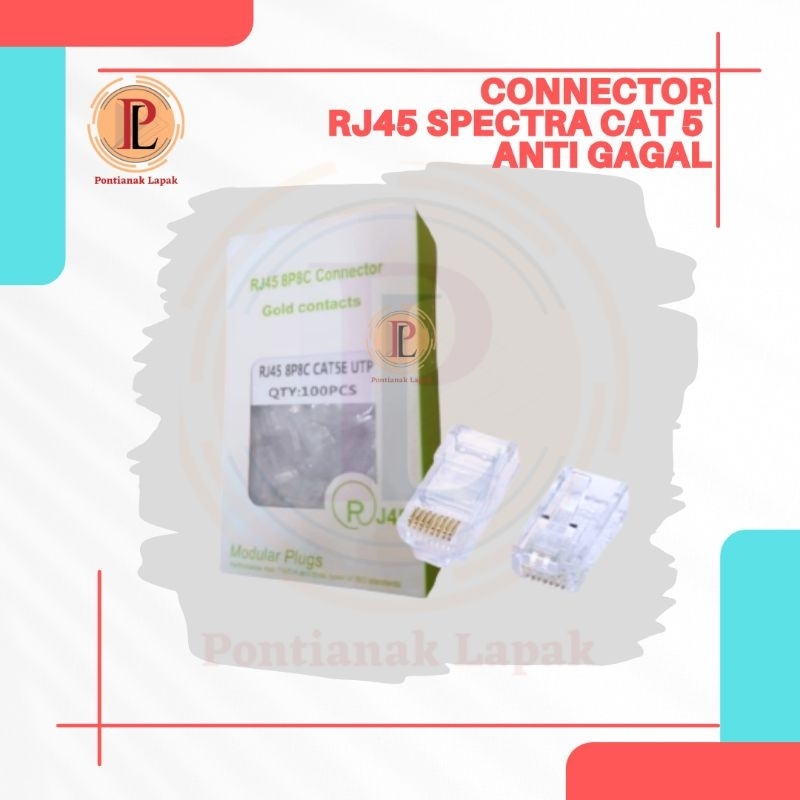 Jual Connector RJ45 Spectra Cat 5 UTP | Shopee Indonesia