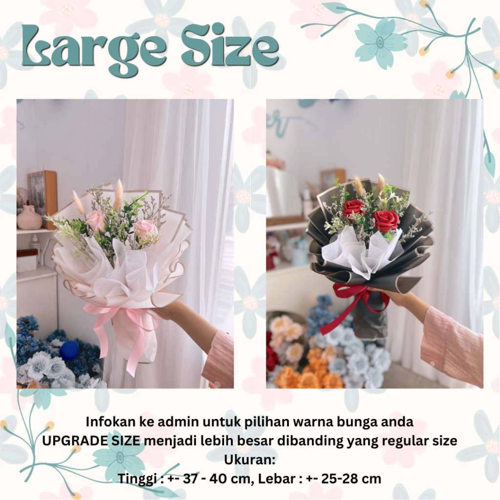 Jual TWIN ROSE SOAP FLOWER BOUQUET - BUKET BUNGA SABUN 2 TANGKAI HADIAH ...