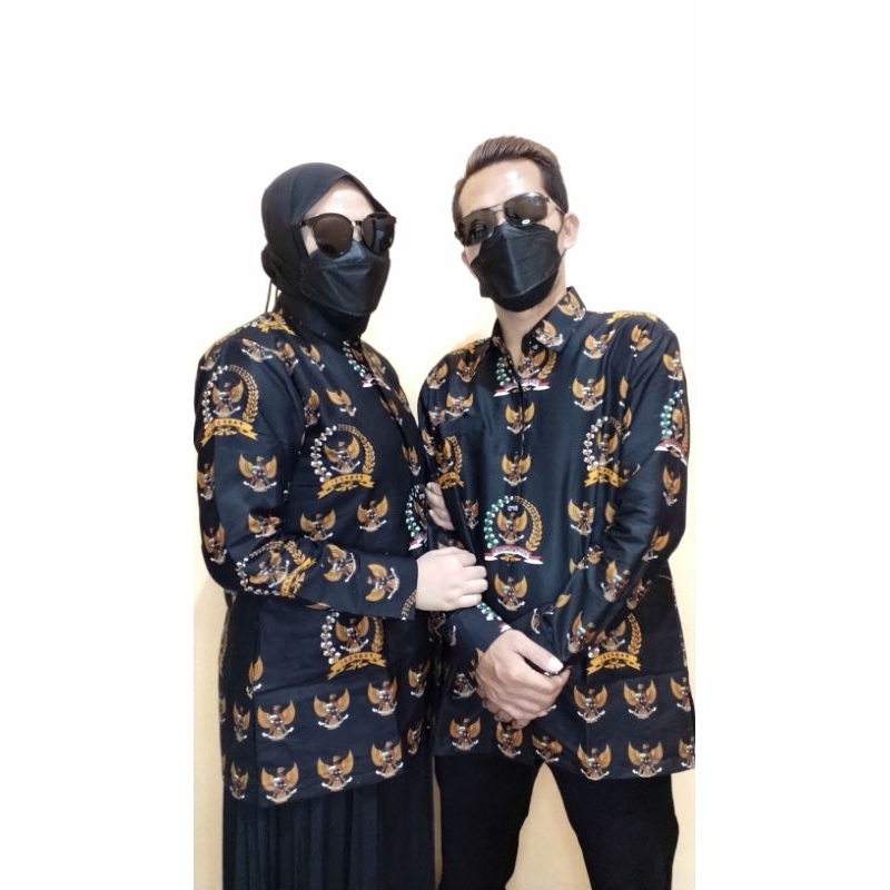 Jual Cuci Gudang Baju seragam Batik Premium BPD Nasional Full Furing ...