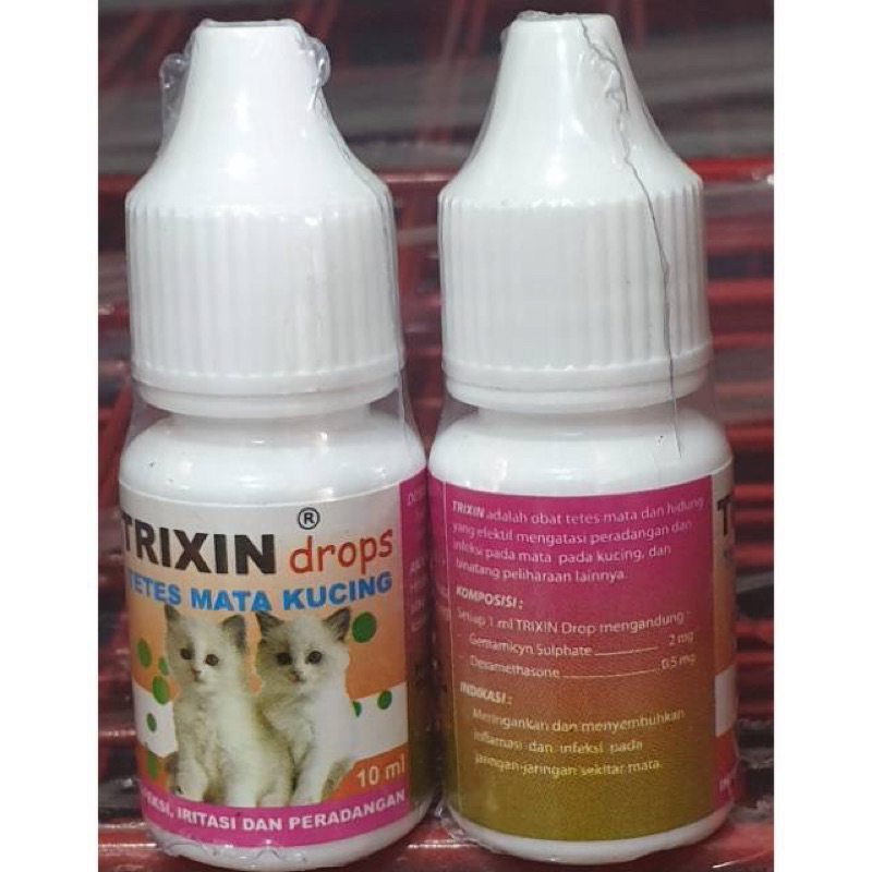 Jual Trixin Drop 10ml Obat Tetes Mata Kucing Cat Kitten 10 ml | Shopee ...