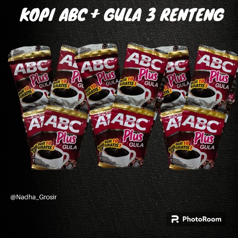 Jual KOPI ABC PLUS GULA 3 renteng // NADHA GROSIR | Shopee Indonesia
