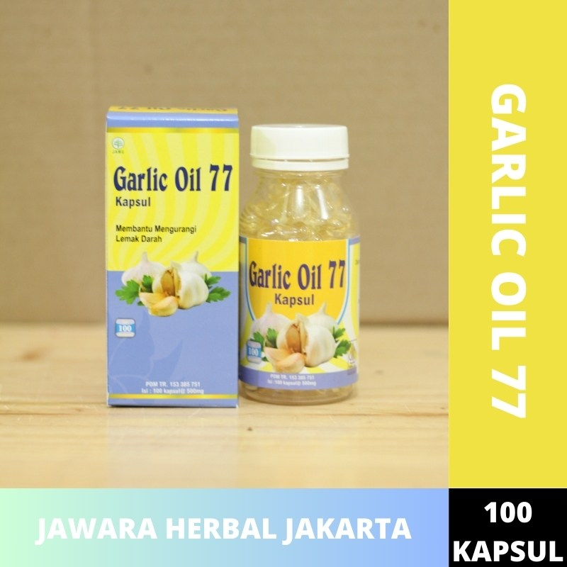 Jual GARLIC OIL 77 Kapsul Ekstrak Bawang Putih Mengurangi Lemak Darah Isi 100 kapsul | Shopee ...