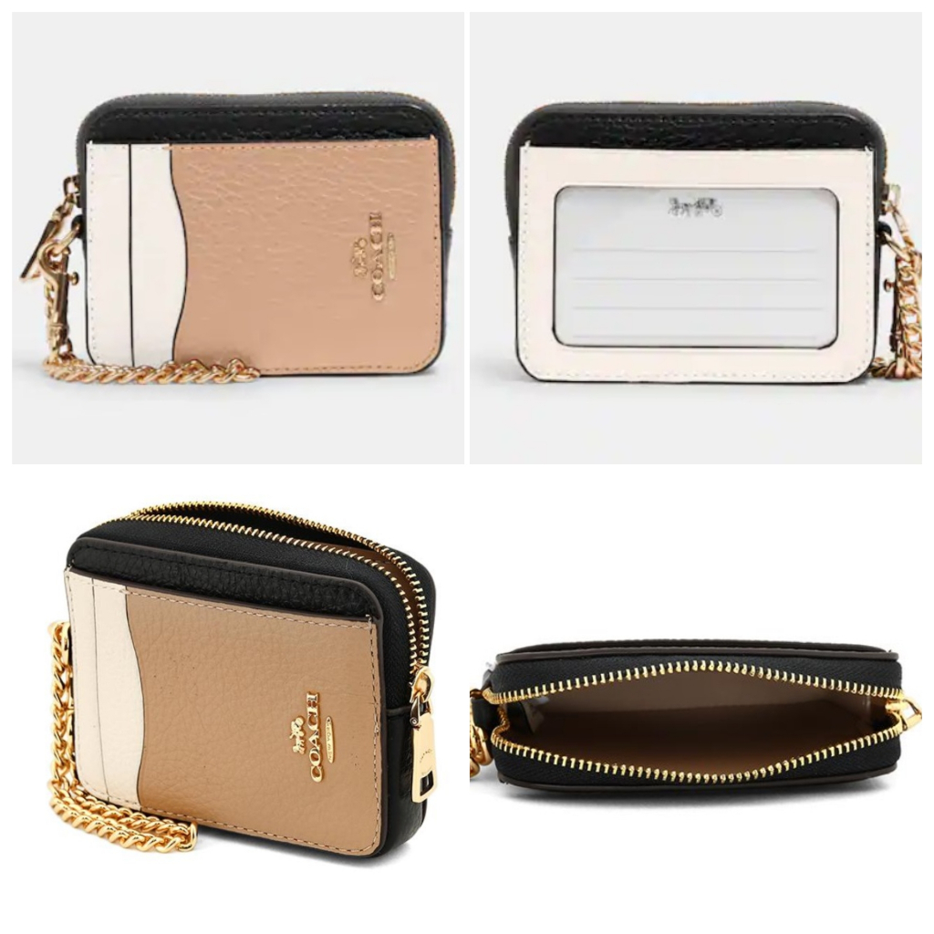 Jual Dompet Co C1886 Zip Card Case Colorblock Chalk Multi sz 10x8x2cm ...