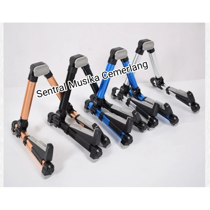 Jual Stand Gitar & Bass Lipat Metal Foldable AROMA AGS-08 | Shopee Indonesia
