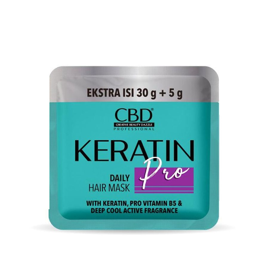 Jual CBD HAIR MASK KERATIN SACHET 30GR | Shopee Indonesia