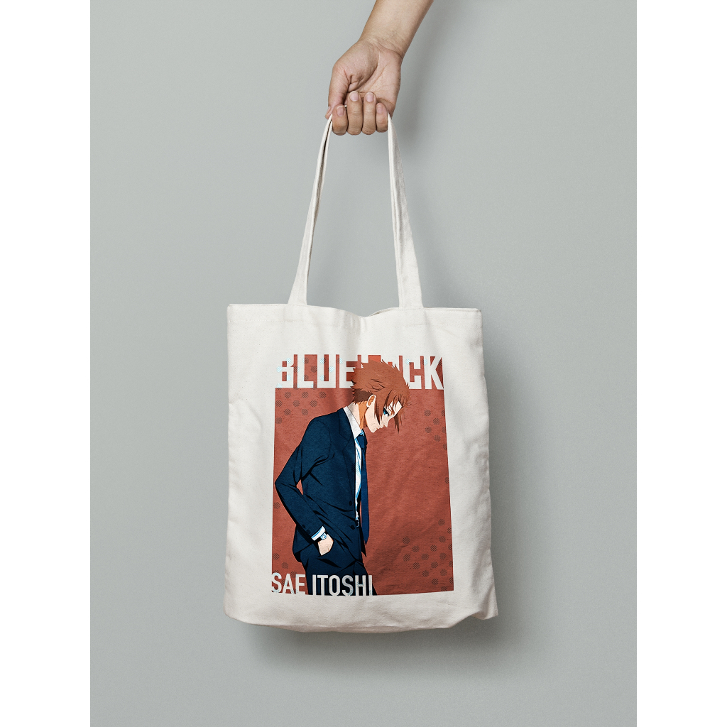Jual TOTEBAG CANVAS BLUE LOCK / Totebag Anime one blue lock/ Tas Anime ...