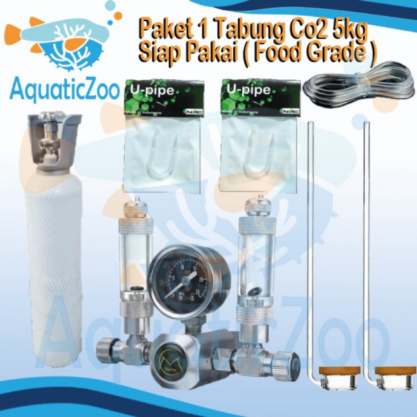 Jual Dijual Paket 1 Tabung CO2 besi 5kg besi full isi - Aquascape - CO2 ...