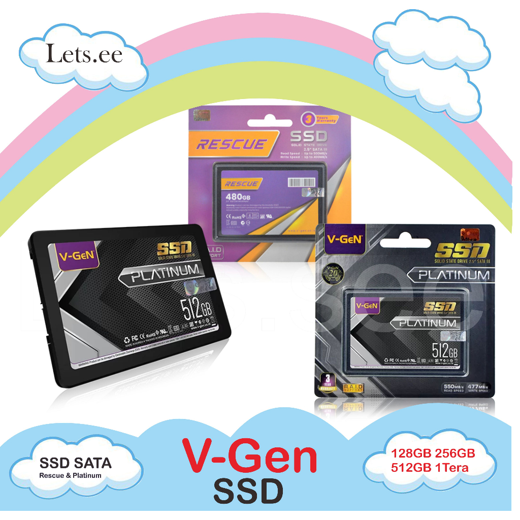 Jual SSD VGen SATA 3 128gb 256gb 512gb 1TB 2TB Garansi Resmi 3 Tahun ...