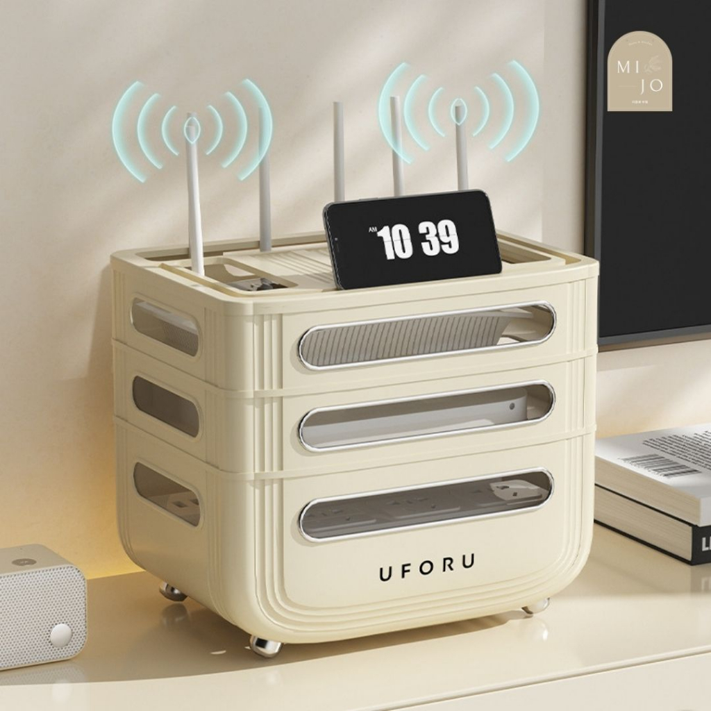 Jual Box Peyimpanan Modem Router/Cable Storage / Goru Router Storage ...