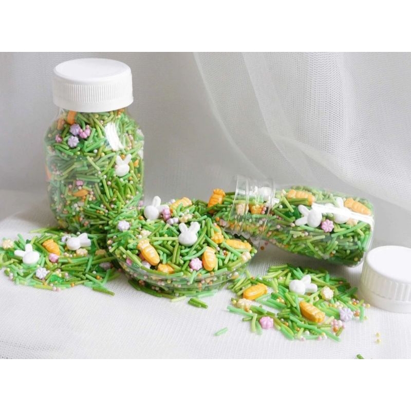 Jual Spikel/Sprinkle Hijau Rabbit 10gr(FOOD GRADE/BISA DIMAKAN ...