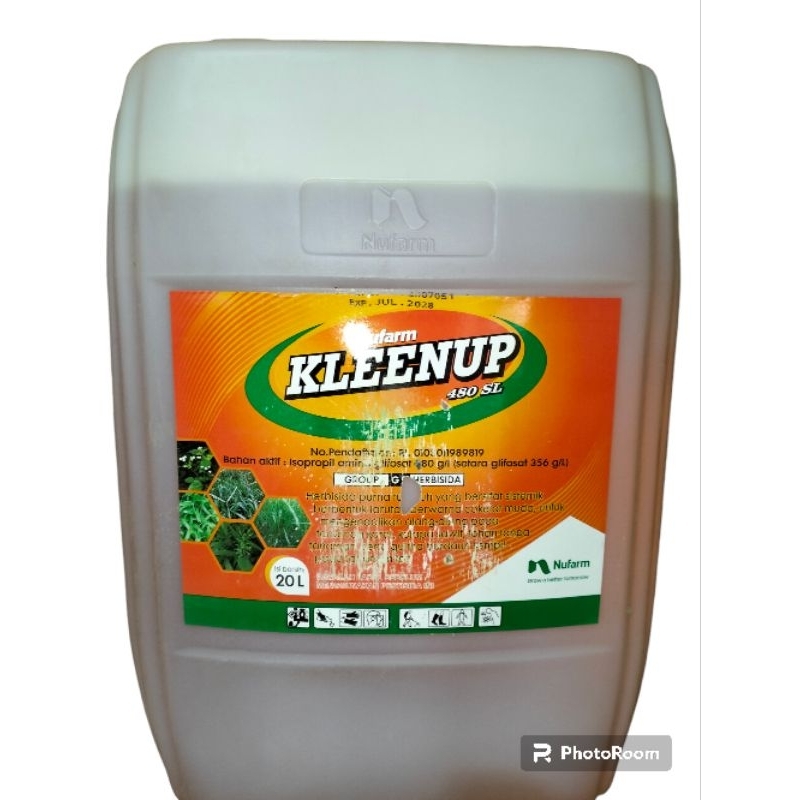 Jual kleenup 480 sl herbisida kemasan 20 liter | Shopee Indonesia