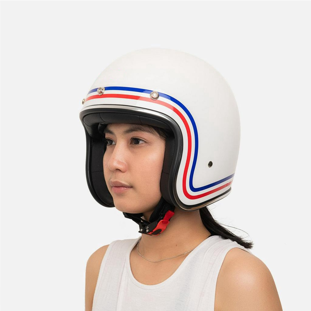 Jual Helm Bogo Retro KBS / HANSAMU II WHITE / Helm PREMIUM Untuk Pria ...