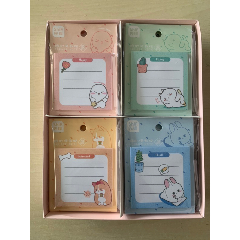 Jual STICKY NOTES KARAKTER MEMO NOTES LUCU | Shopee Indonesia