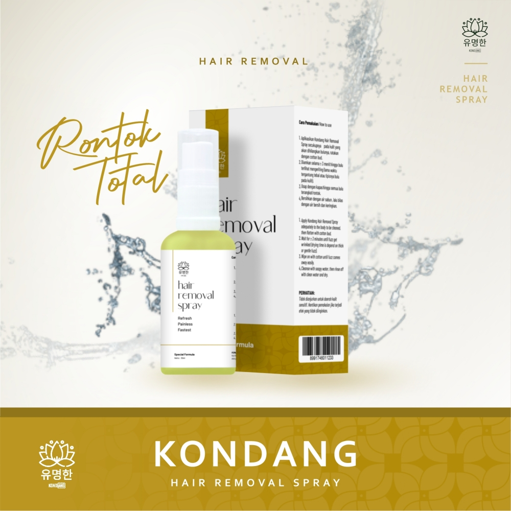 Jual Perontok Bulu Permanen Bpom Kondang Hair Removal Spray Waxing Penghilang Bulu Ketiak Tangan