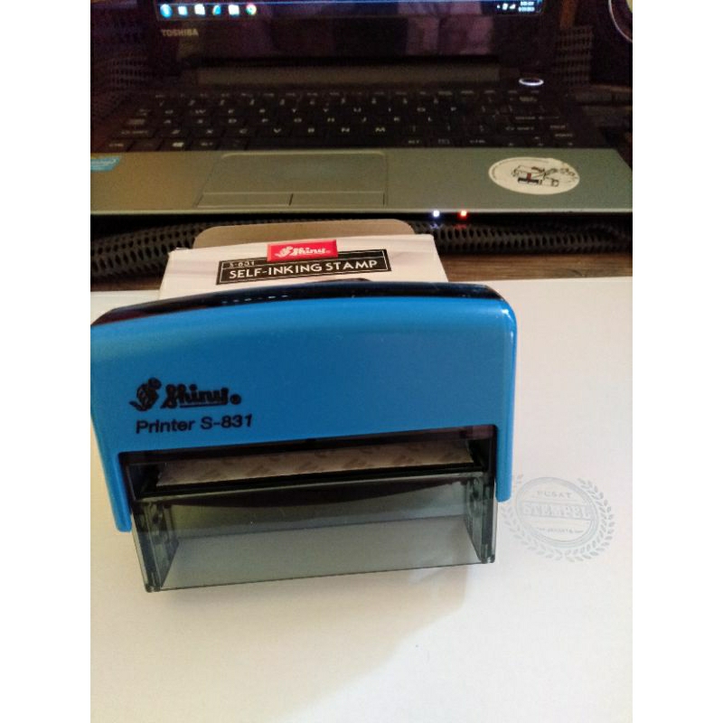 Jual Stempel Shiny S831 S-831 + costum tulisan/design | Shopee Indonesia