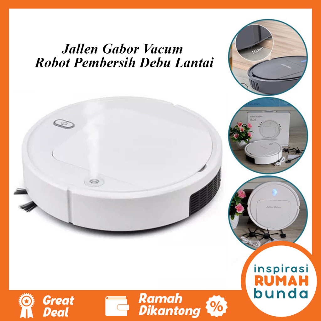 Jual Jallen Gabor Vacum Robot Pembersih Debu Lantai Smart Vacum Cleaner Robot Vacum Debu ...