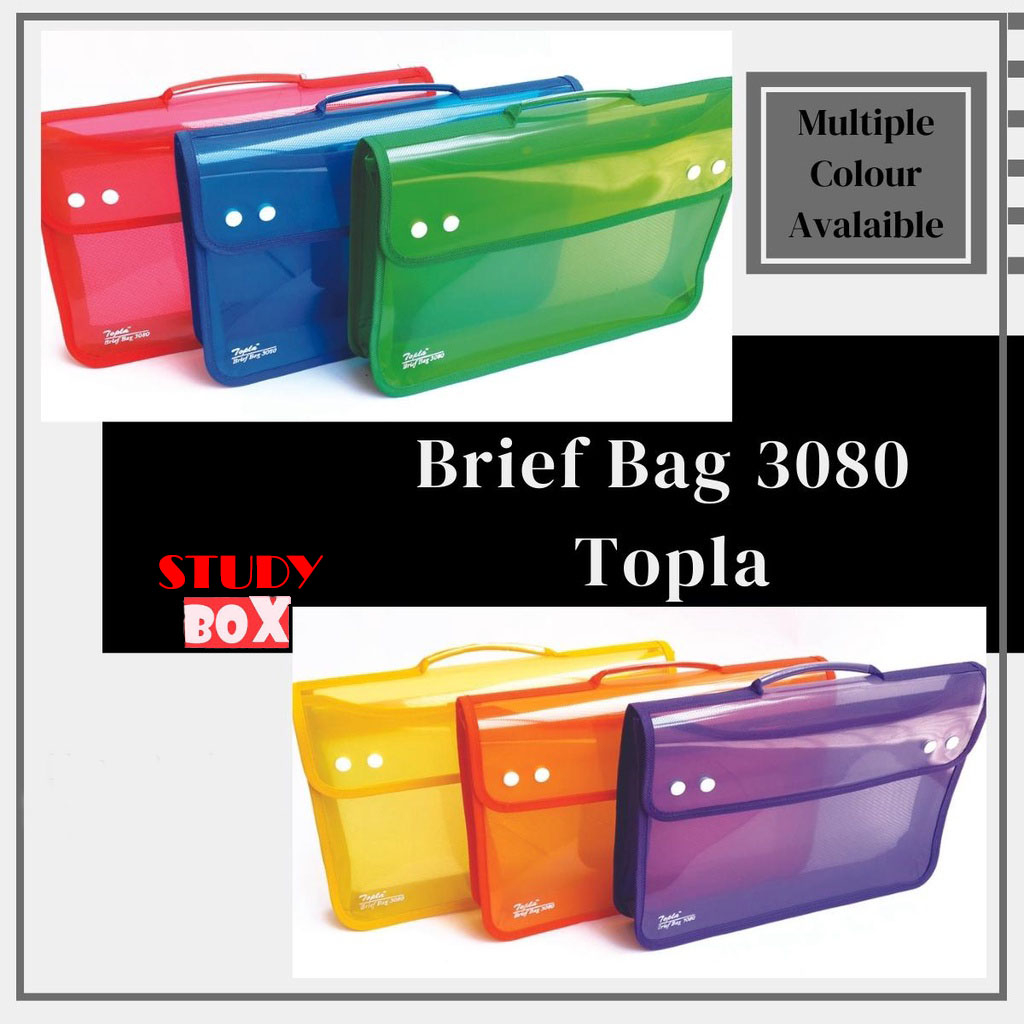 Jual TOPLA Tas Map / Tas Dokumen Plastik Kancing / Tas Sekolah / Tas ...