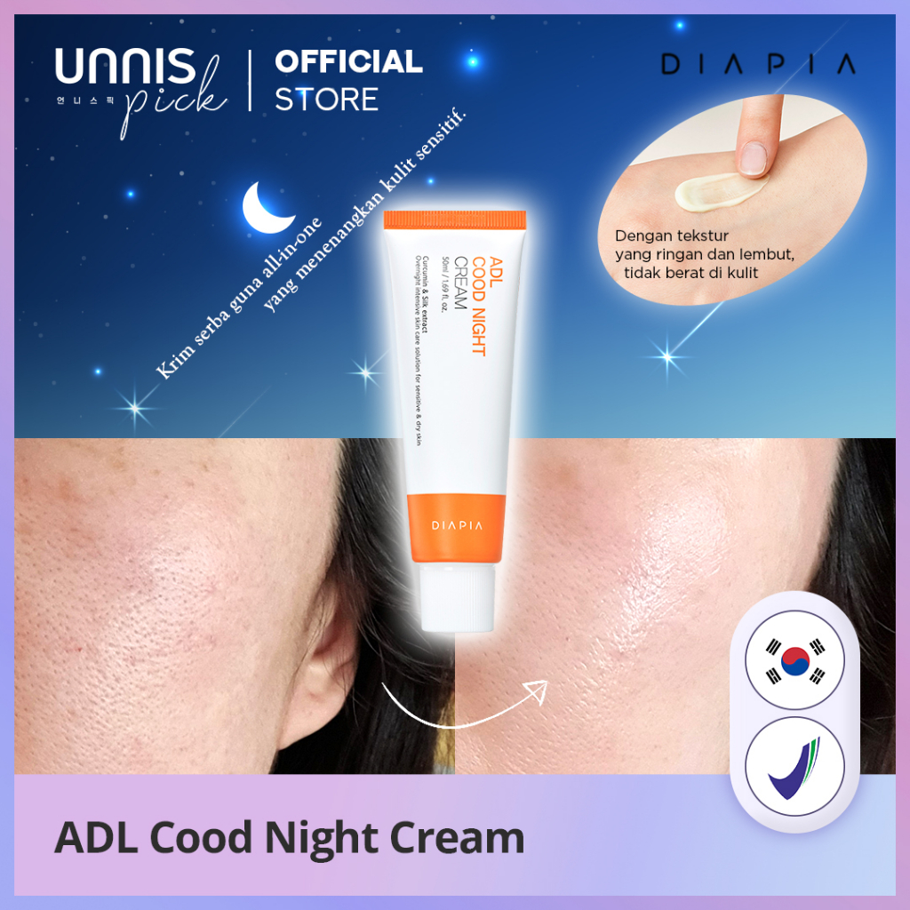 Jual DIAPIA ADL Cood Night Cream (50 ml) | Shopee Indonesia
